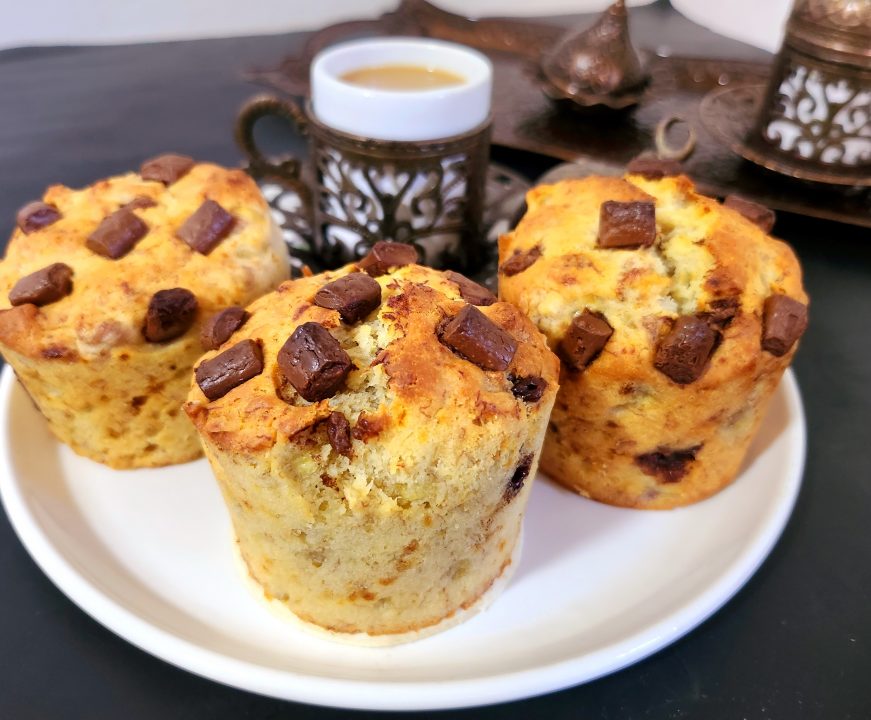 Briose cu banane - Ciocolata cu Zambete